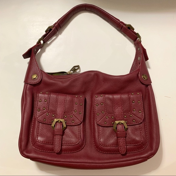 Bags | Dr Yany Red Leather Shoulder Bag | Poshmark